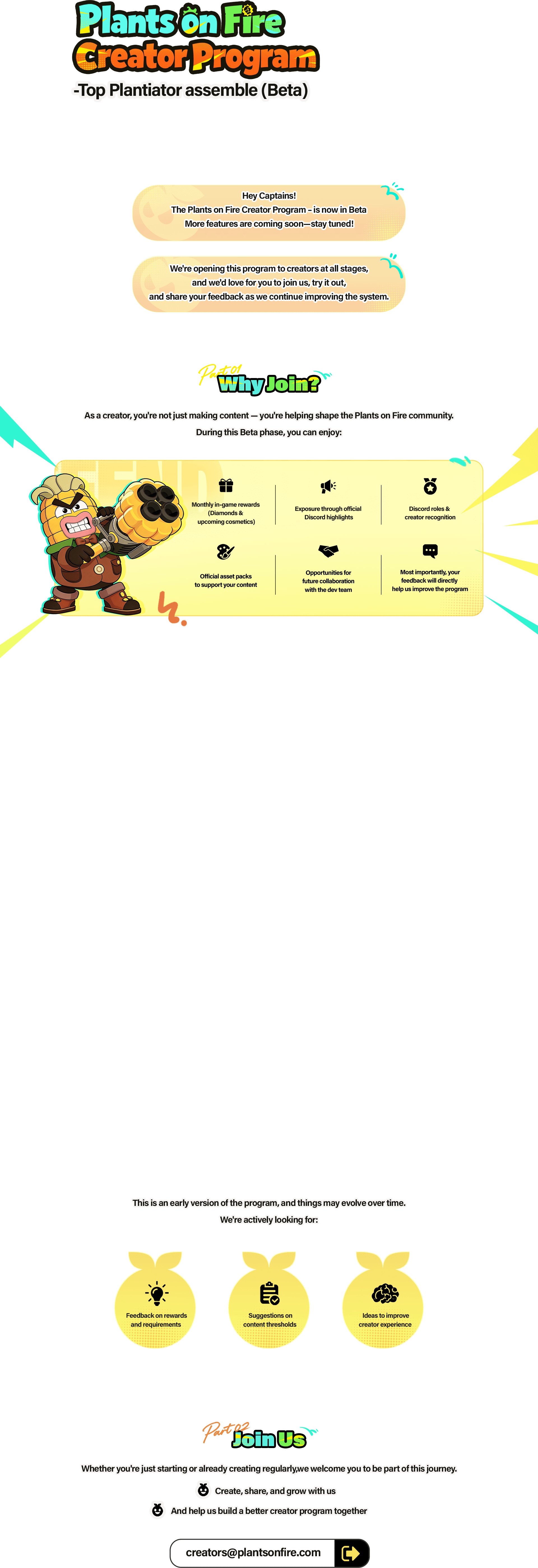 Plants on Fire Official Website